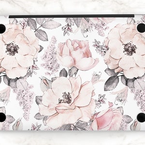 Floral MacBook Cover Mac Air 13 2021 Anemone Flower MacBook 15 Sticker ...