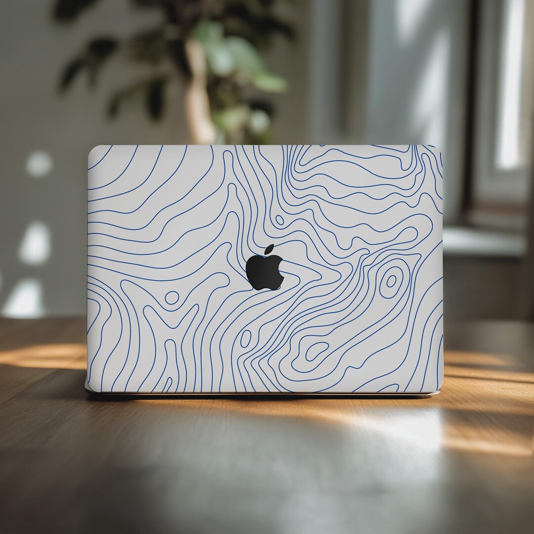 Abstract MacBook M3 15 Inch Decal Lines Art Print Mac Air 13 Skin 2019 ...