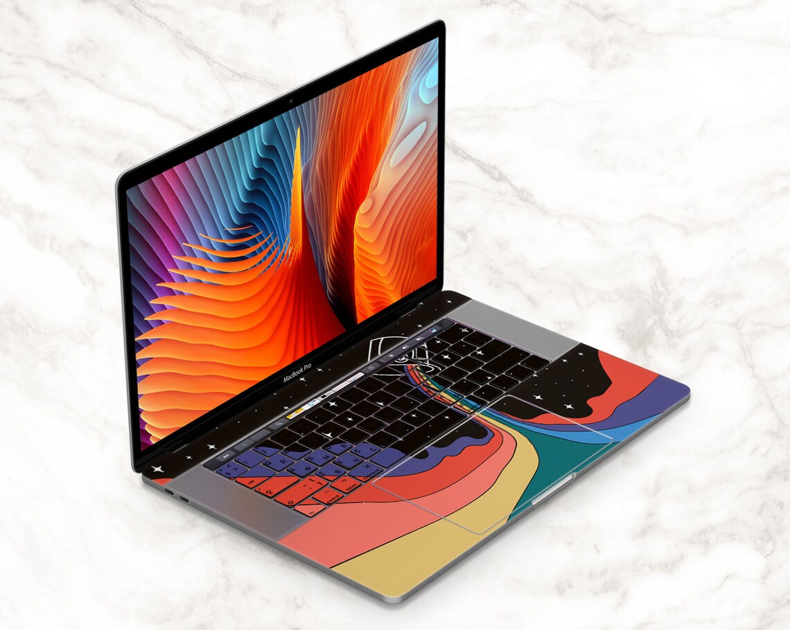 Spilled Paint Macbook Pro 13 Inch Vintage Art Print Sticker - Etsy