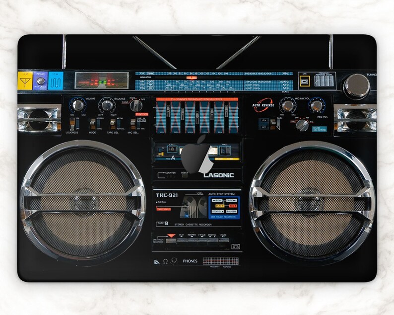 Tape Player Retro Macbook Skin 15 in Laptop Cover Mac Air 13 - Etsy
