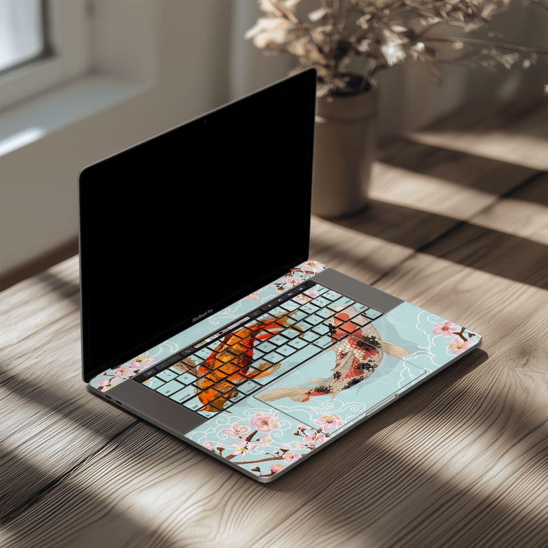 Yin Yang Koi Fish MacBook Skin Air 13 Inch Pro 14 15 16 " M4 M3 M2 ...