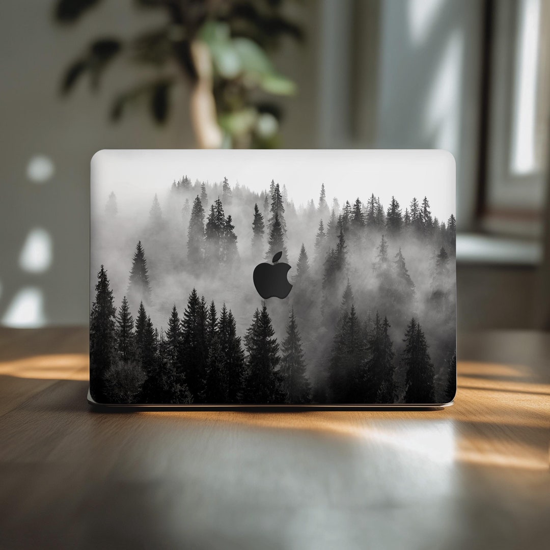 Forest MacBook Decal MacBook Air M3 Skin Foggy Landscape 2021 Mac Pro 15 MacBook 16 Inch Retina ...