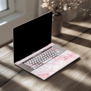 Marble MacBook 2024 M4 Pink Pastel Skin Mac Book Pro 16 Decal Girly ...