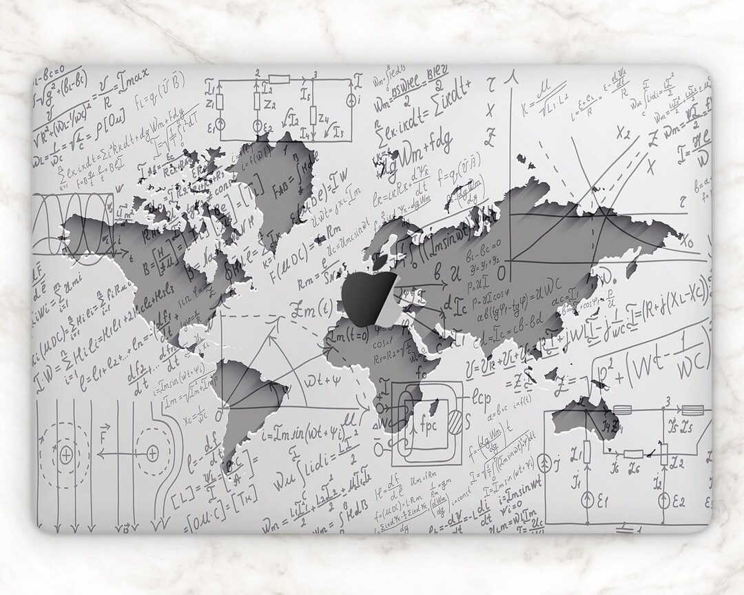 Physical Formulas Mac Pro 16 Inch World Map Skin MacBook Pro 15 Skin ...