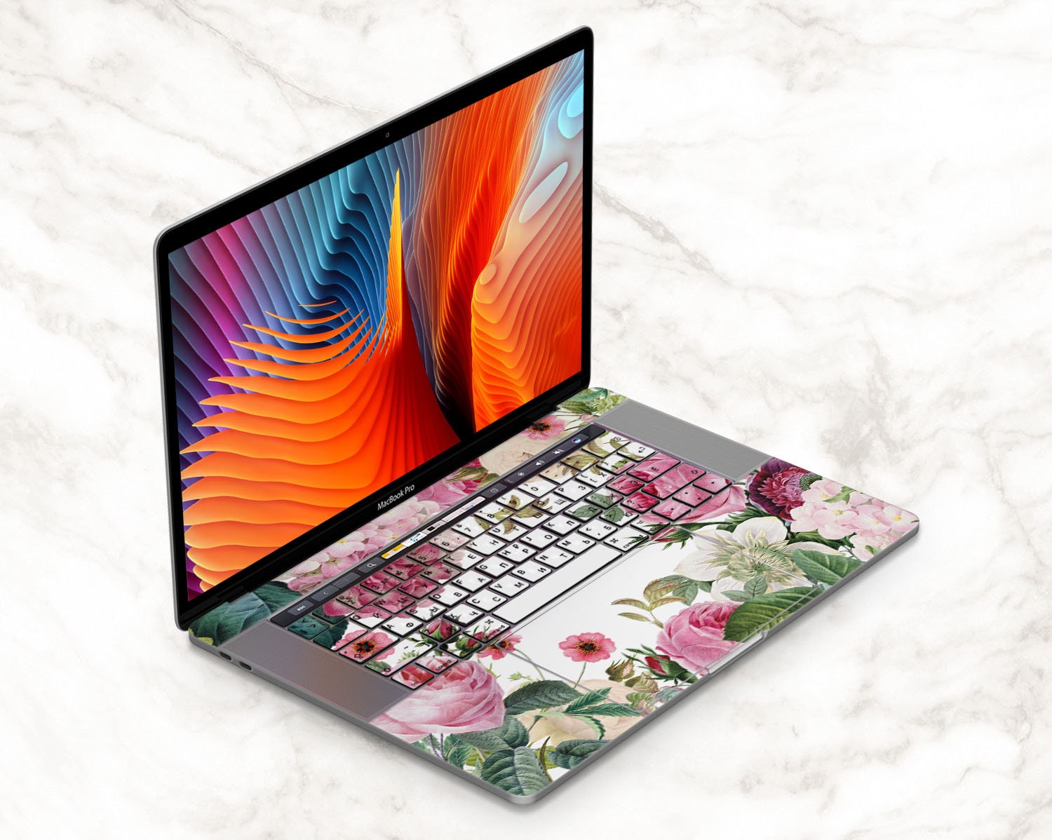 Flower Crown Laptop Skin 15 Inch Pink Roses Macbook Pro 13 - Etsy