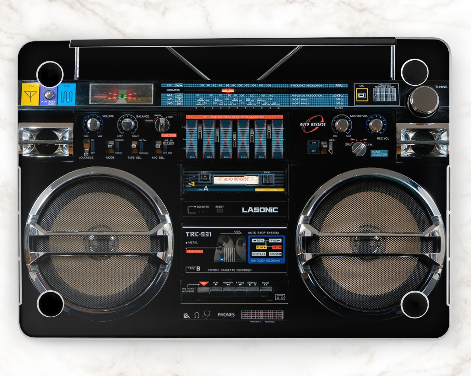 Tape Player Retro Macbook Skin 15 in Laptop Cover Mac Air 13 - Etsy