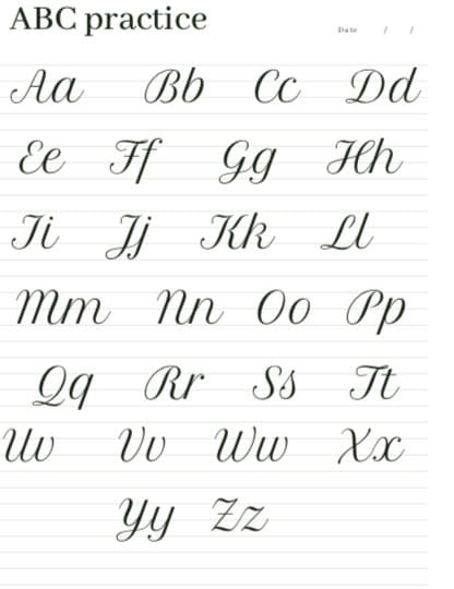 ABC Practice - Etsy