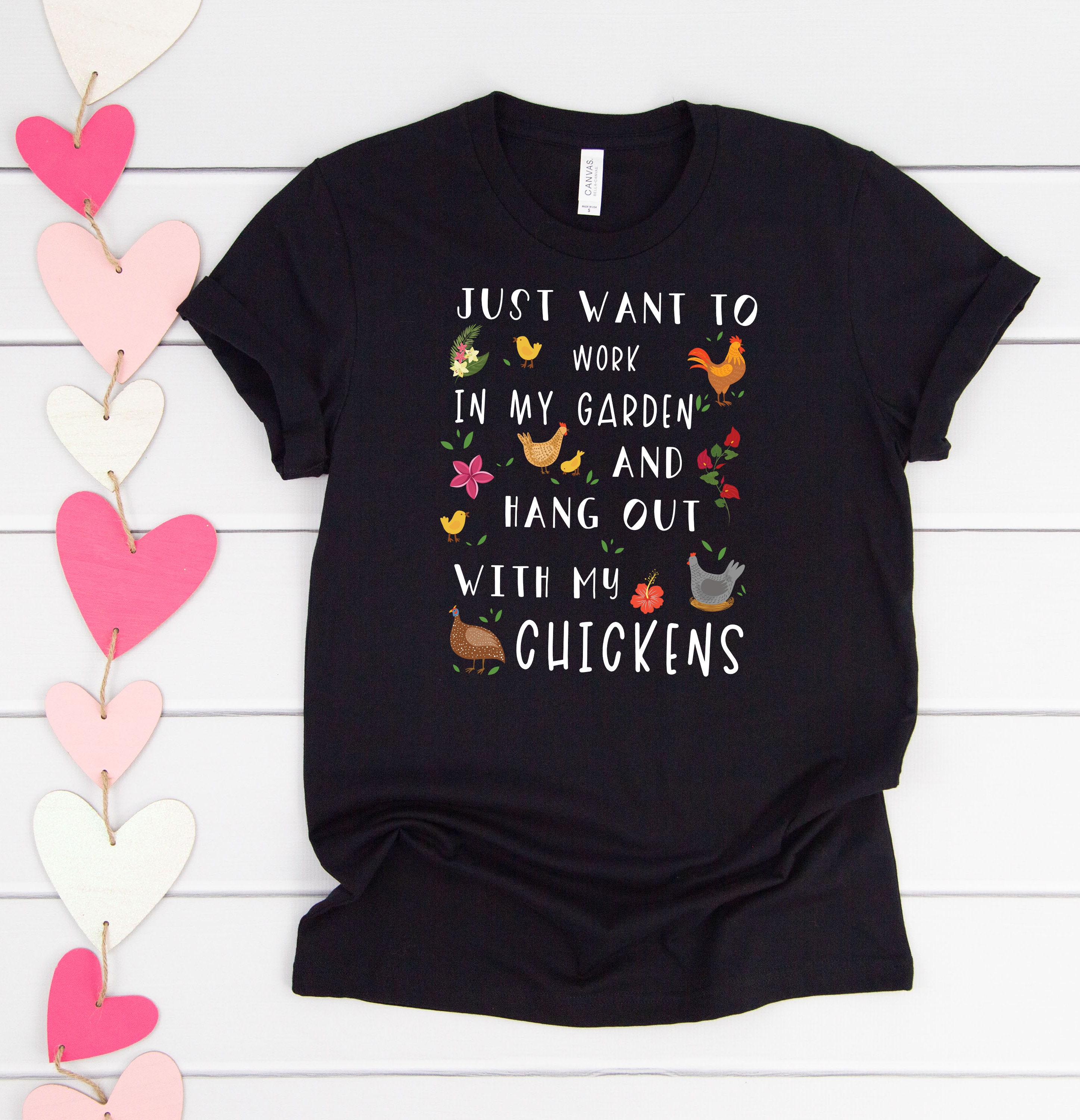 Funny Chicken Shirt, Women Men, Chicken Lover Gift, Cute Bird T-shirt ...