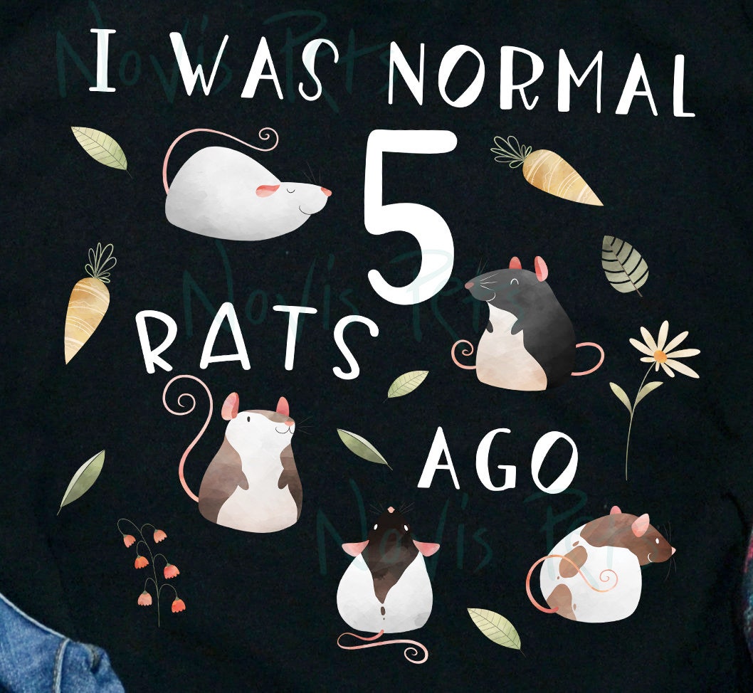 Rat Shirt for Rat Lovers. Great Rat Lover Gift for Women. Cute Rat ...