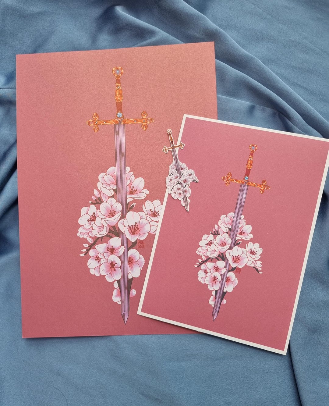 Print Illustration Sword of Love - Etsy