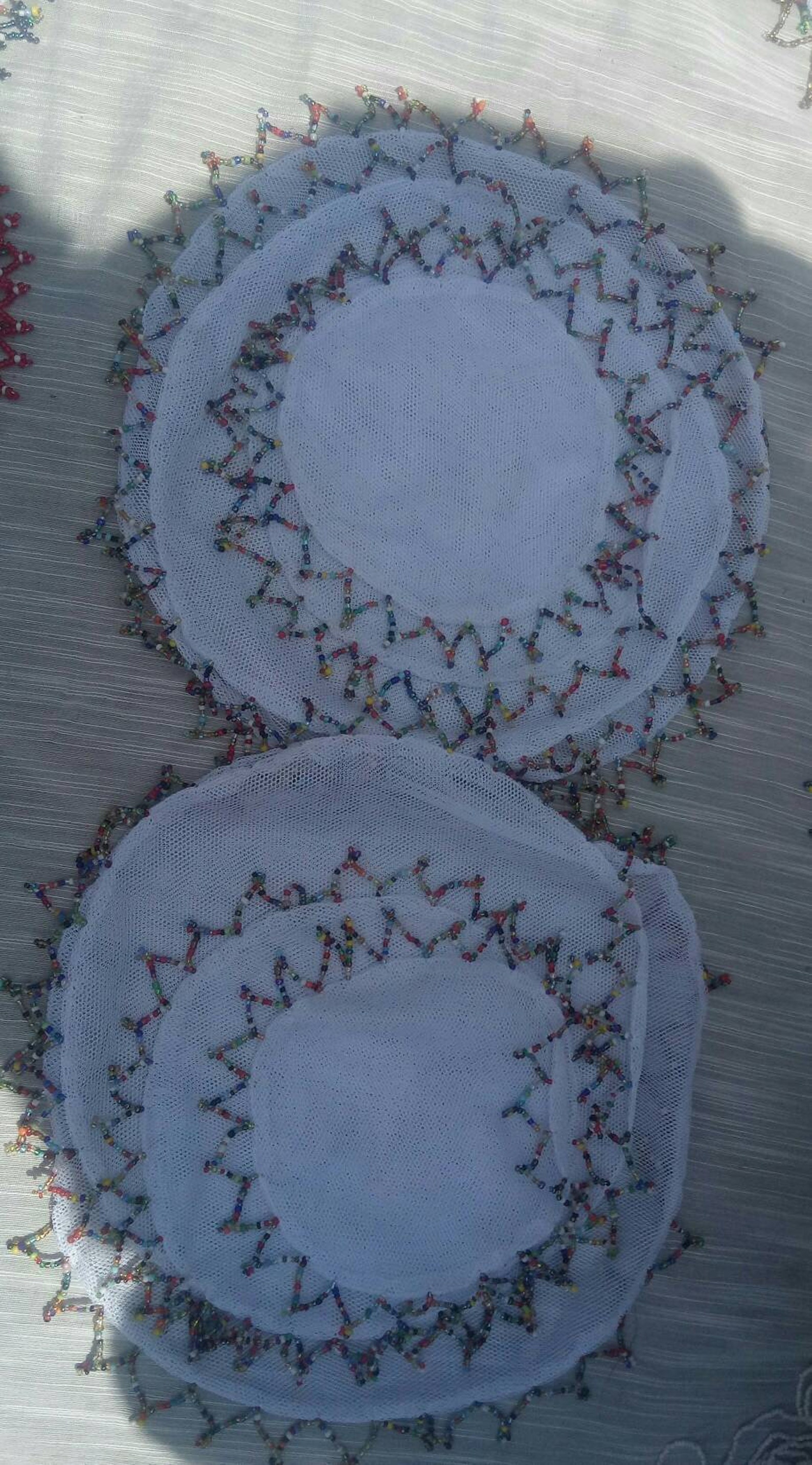 Beaded Jug Cover,beaded Bowl Food Cover,net Food Cover,hand Beaded Food ...