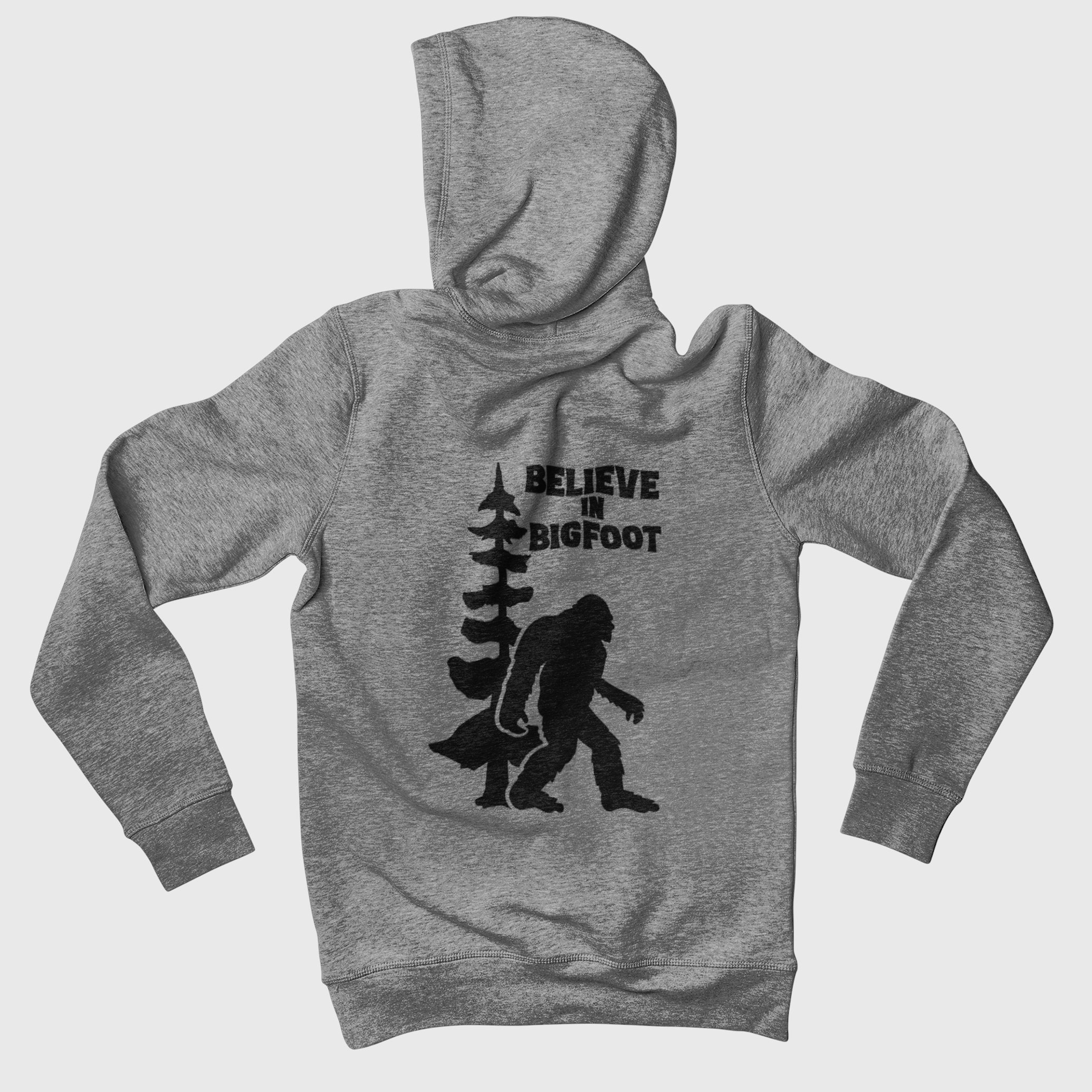 Bigfoot Full Zip Hoodie, Believe in Bigfoot, Unisex Hooded Jacket ...