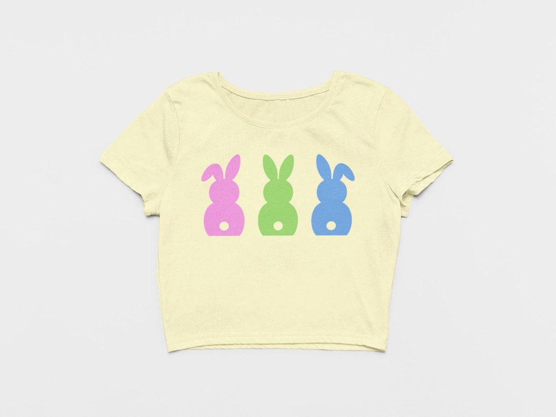 Easter Shirt Easter Crop Top, Easter Peeps Crop Top, Easter Bunny Crop ...