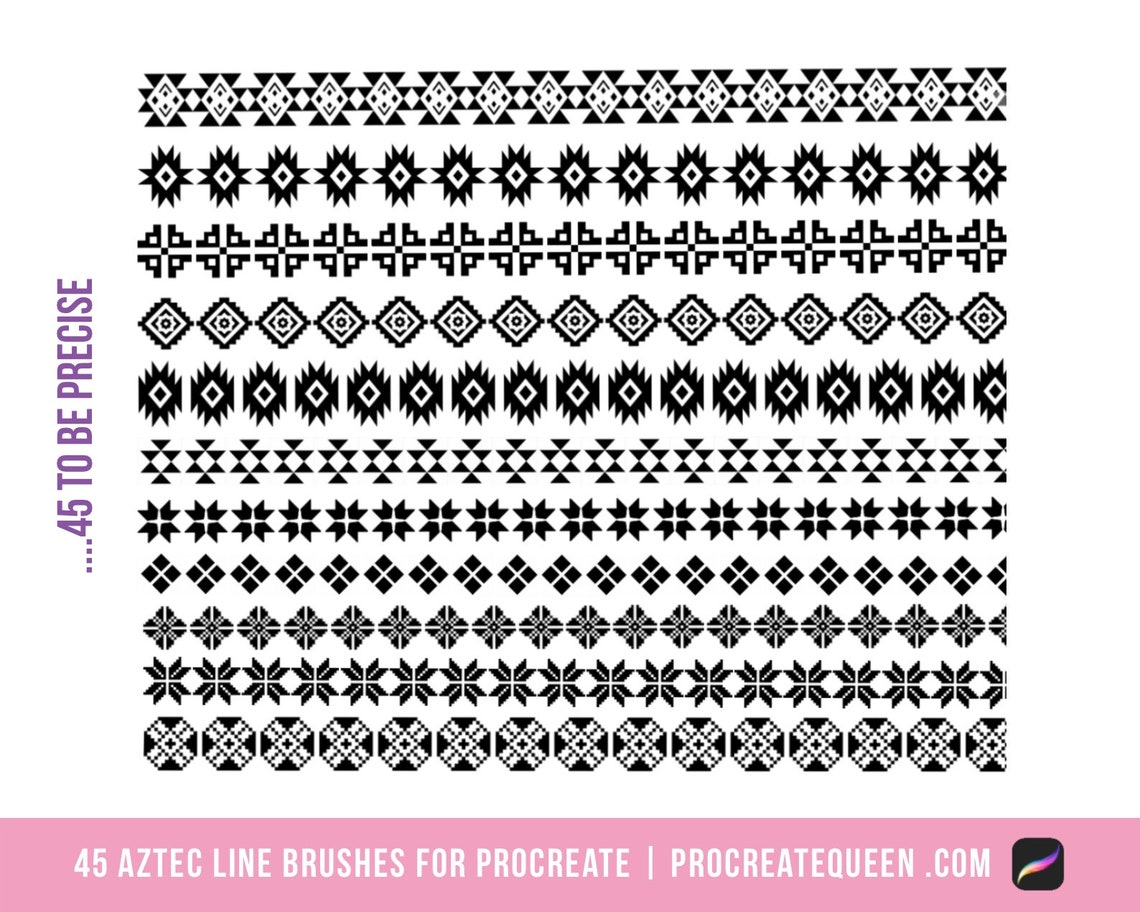 Aztec Line Brushes Aztec Tattoo Brushes Tattoo Brushes - Etsy