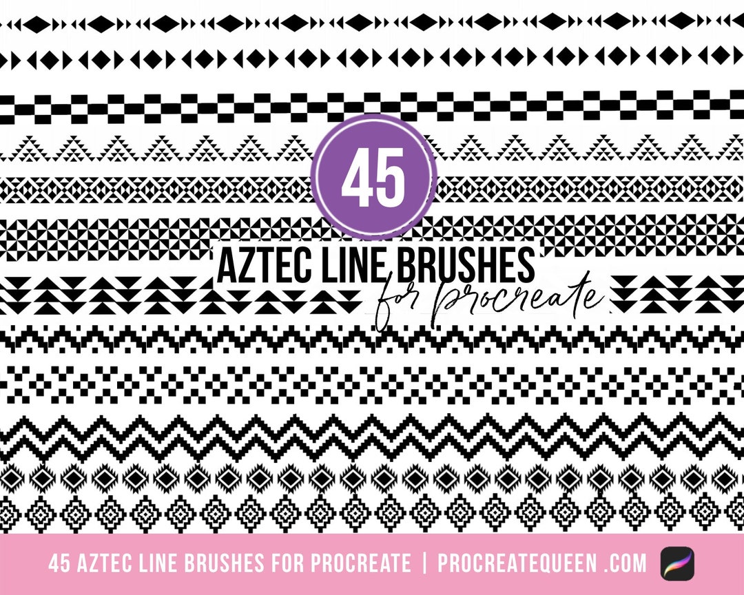 Aztec Line Brushes, Aztec Tattoo Brushes, Tattoo Brushes, Polynesian ...