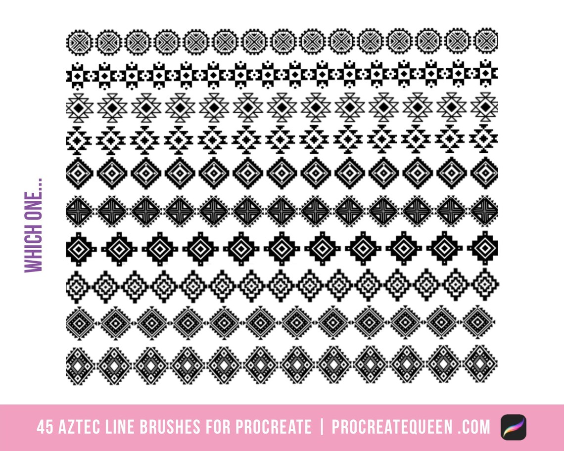 Aztec Line Brushes Aztec Tattoo Brushes Tattoo Brushes - Etsy
