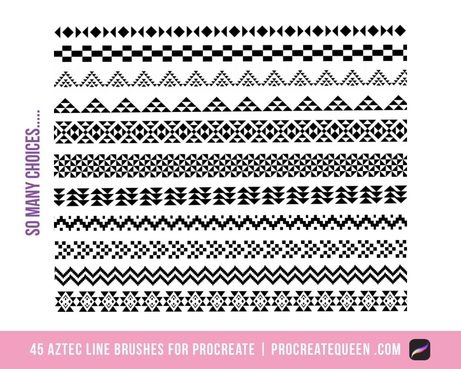 Aztec Line Brushes Aztec Tattoo Brushes Tattoo Brushes - Etsy