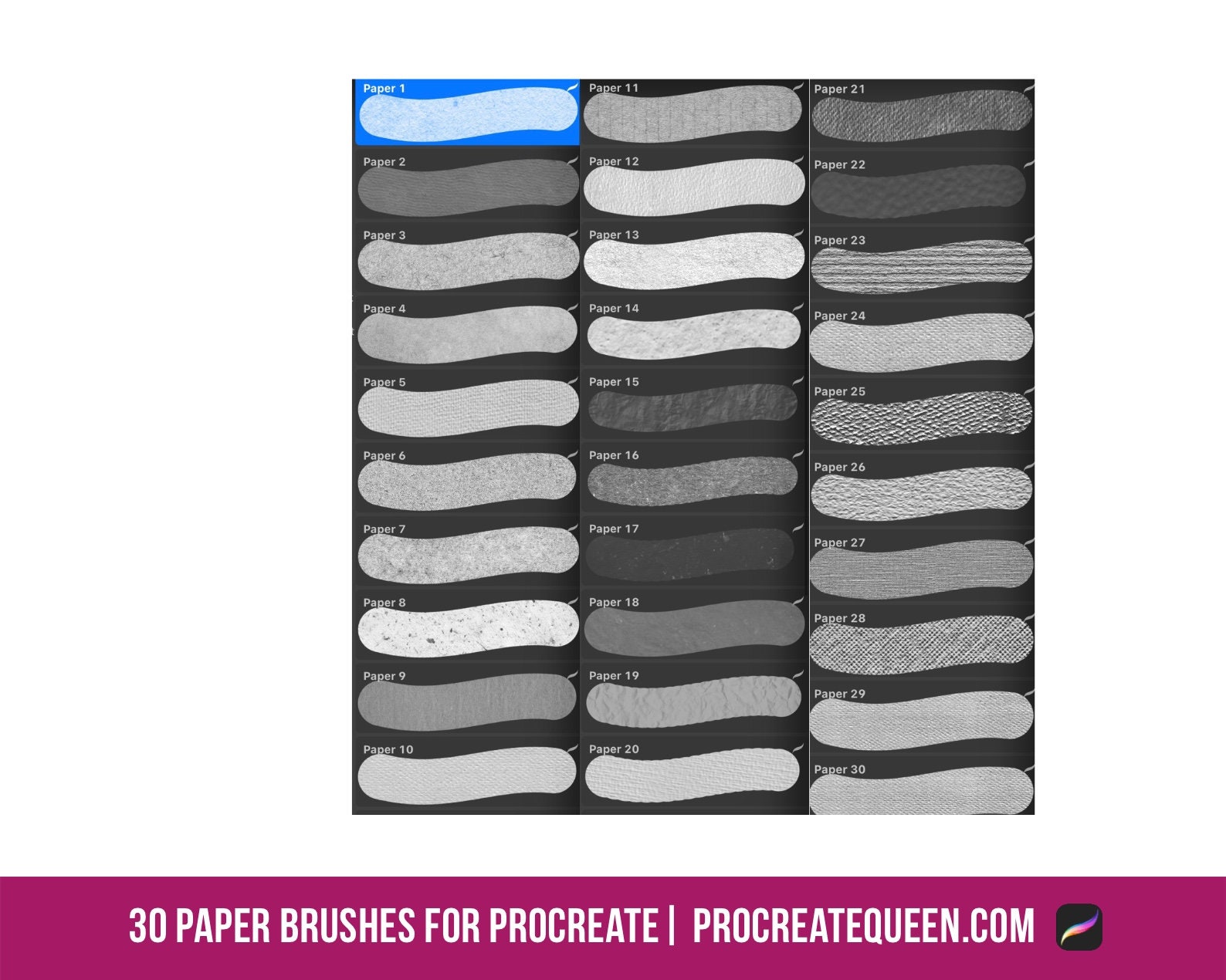 Procreate Paper Brushes, Paper Brush Pack, Paper Brushes, Paper Brushes ...