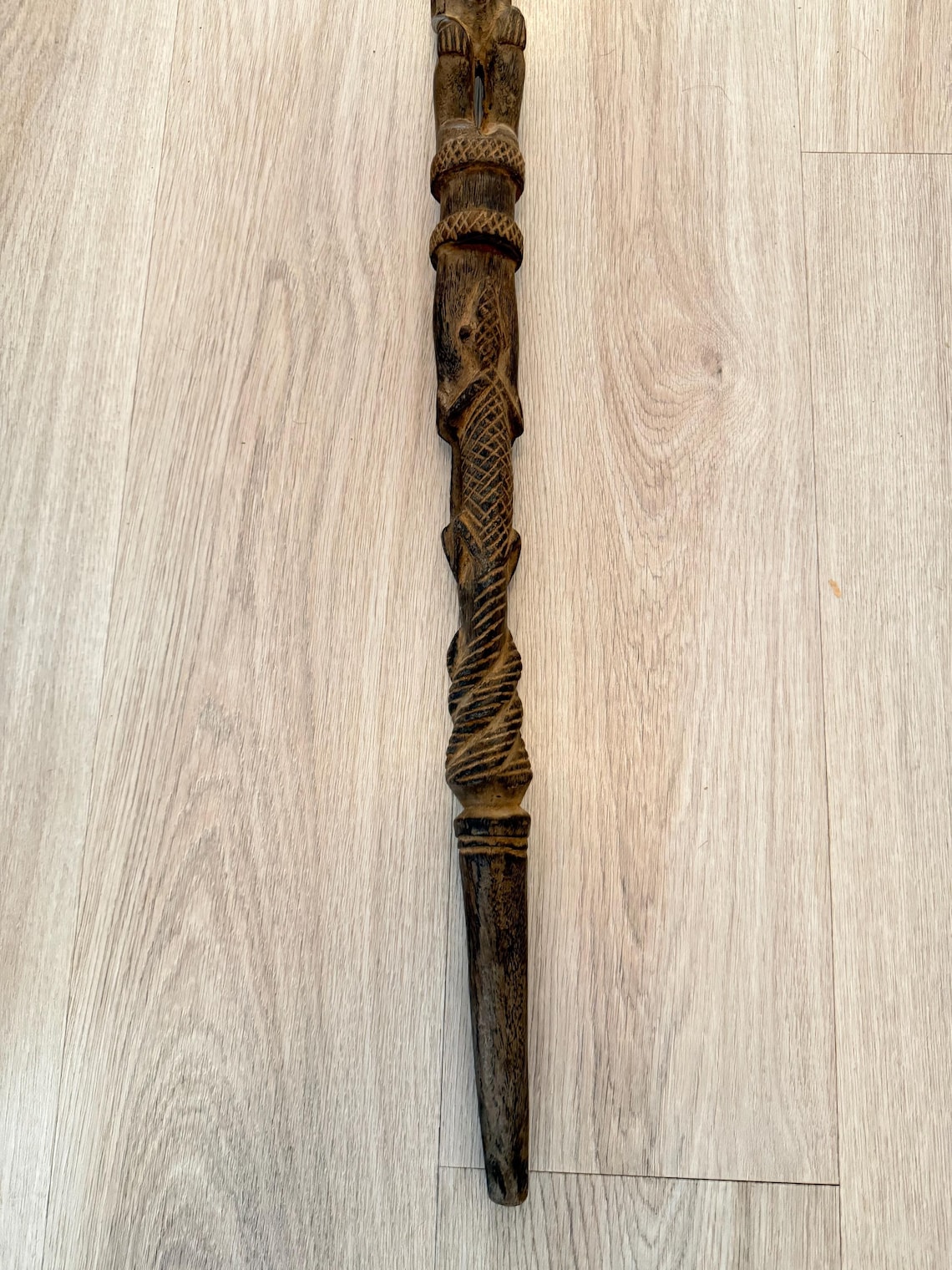 Hand-carved African Tribal Walking Sticks – Decorative Wooden Staffs ...