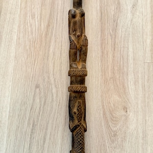 Hand-carved African Tribal Walking Sticks – Decorative Wooden Staffs ...