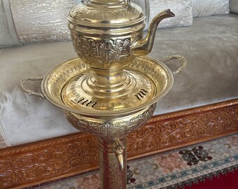 Moroccan Antique Hand Washing Set , Vintage & Handmade and Hand ...