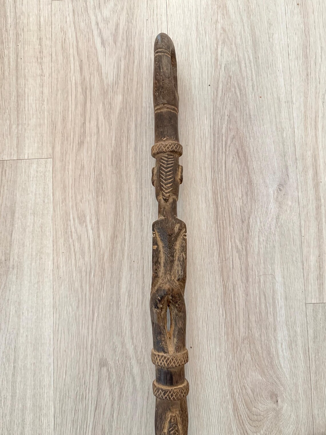 Hand-carved African Tribal Walking Sticks – Decorative Wooden Staffs ...