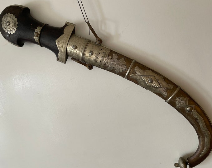Handmade Moroccan Vintage Hand-carved Sword - Etsy