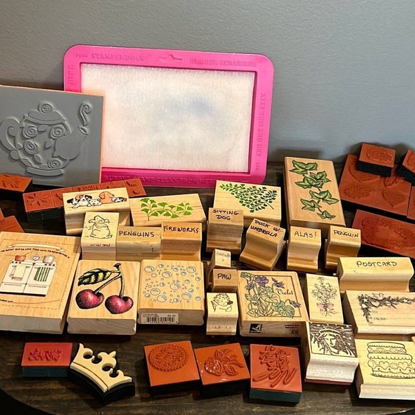 Vintage Rubber Stamp - Etsy