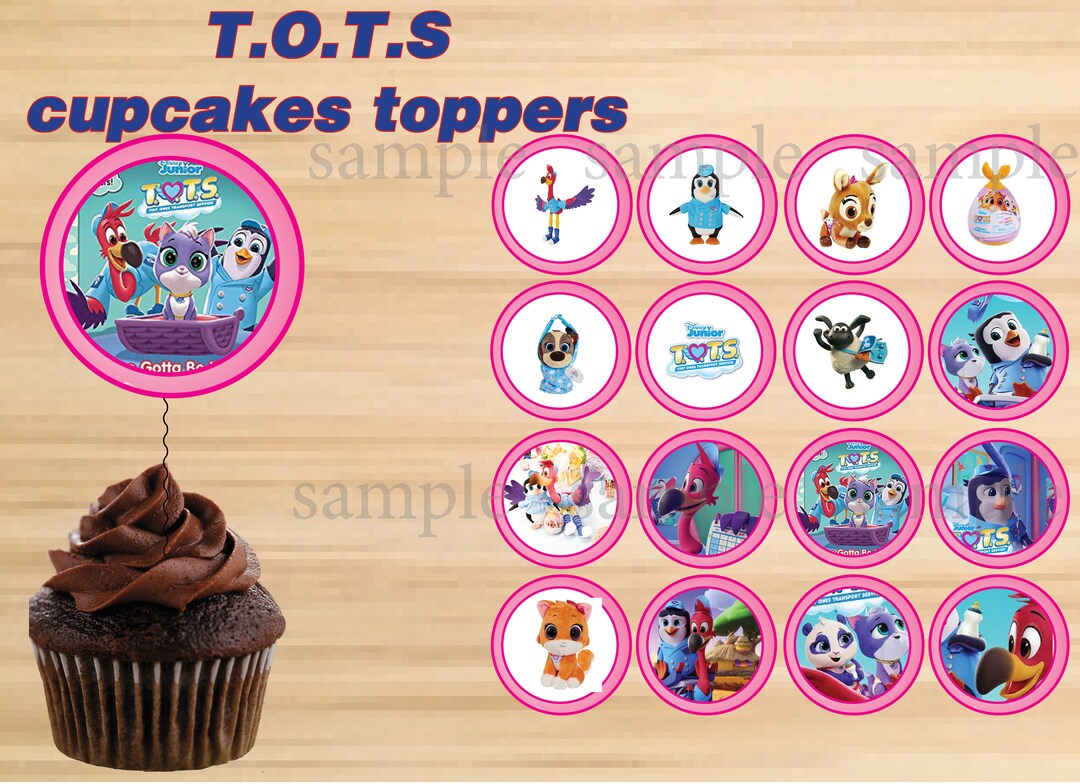 Instant Download - T.O.T.S Cupcake Toppers, T.O.T.S Party, T.O.T.S ...