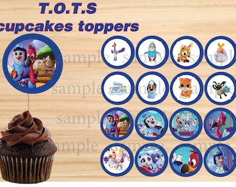 Instant Download - T.O.T.S Cupcake Toppers, T.O.T.S Party, T.O.T.S ...