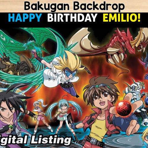 Bakugan Backdrop Bakugan Party Bakugan Birthday Printable - Etsy