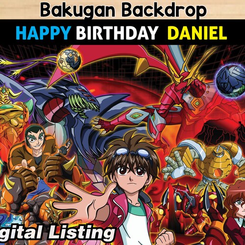 Bakugan Backdrop Bakugan Party Bakugan Birthday Printable - Etsy