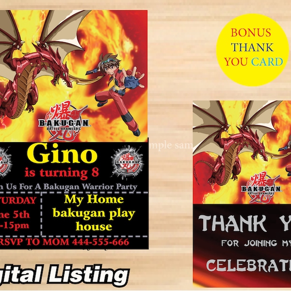 Bakugan Birthday - Etsy