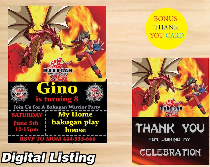 Instant Download - Bakugan Cupcake Toppers, Bakugan Party, Bakugan ...