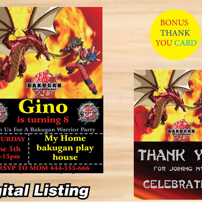 Bakugan Birthday - Etsy