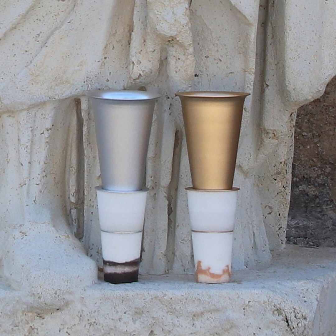 Passover Cup Set, Elijah and Miriam Cups, Judaica Gift, Made of Dead ...