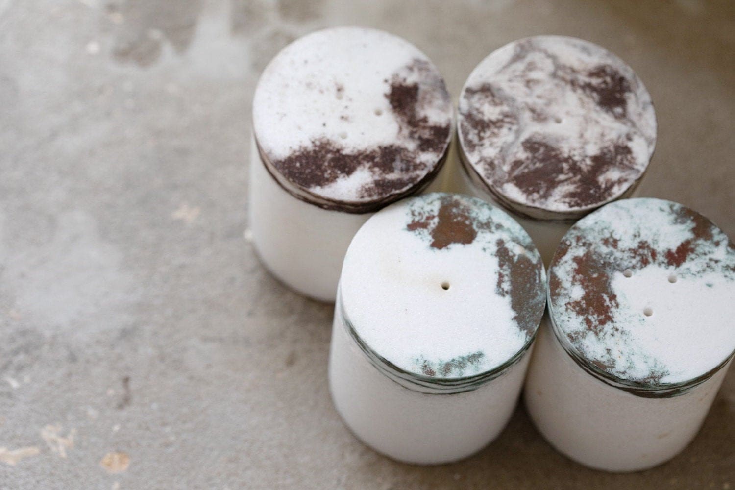 Modern Salt and Pepper Shaker Made From Dead Sea Salt - Etsy