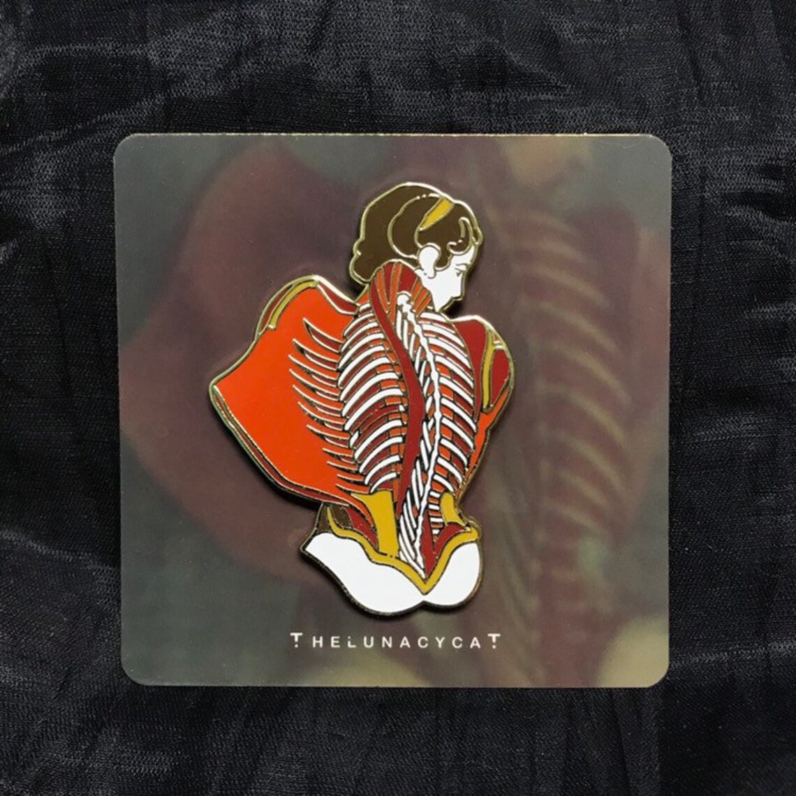 The Flayed Angel Enamel Pin Art and Anatomy Gift | Etsy