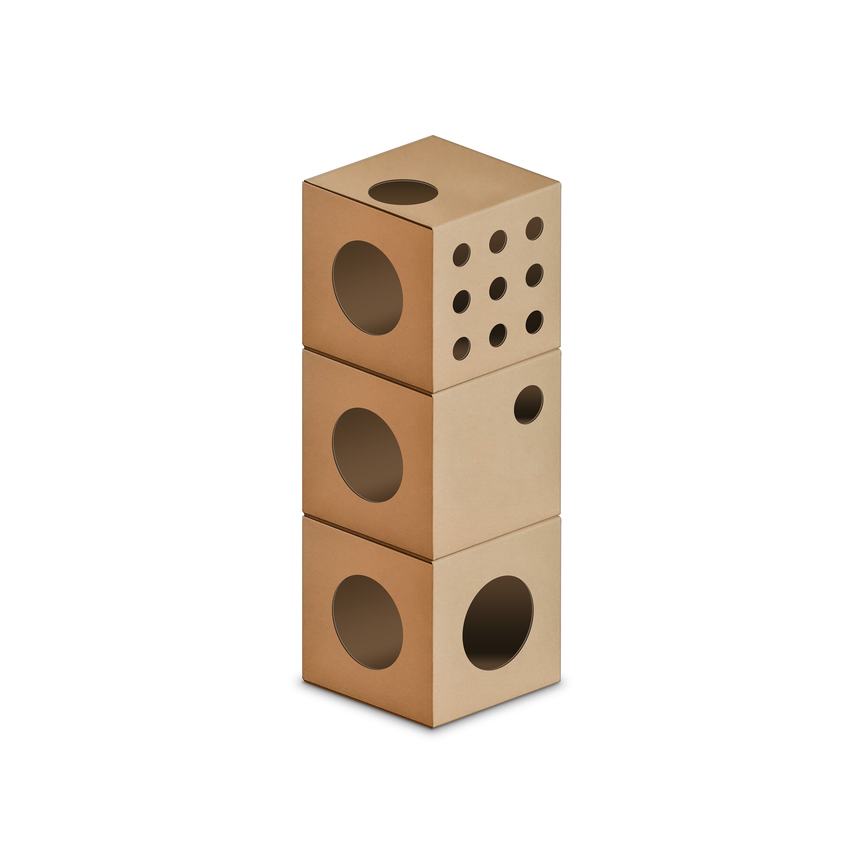 Cardboard 3 Modular Cat House Box Playhouse Furniture Cave Etsy
