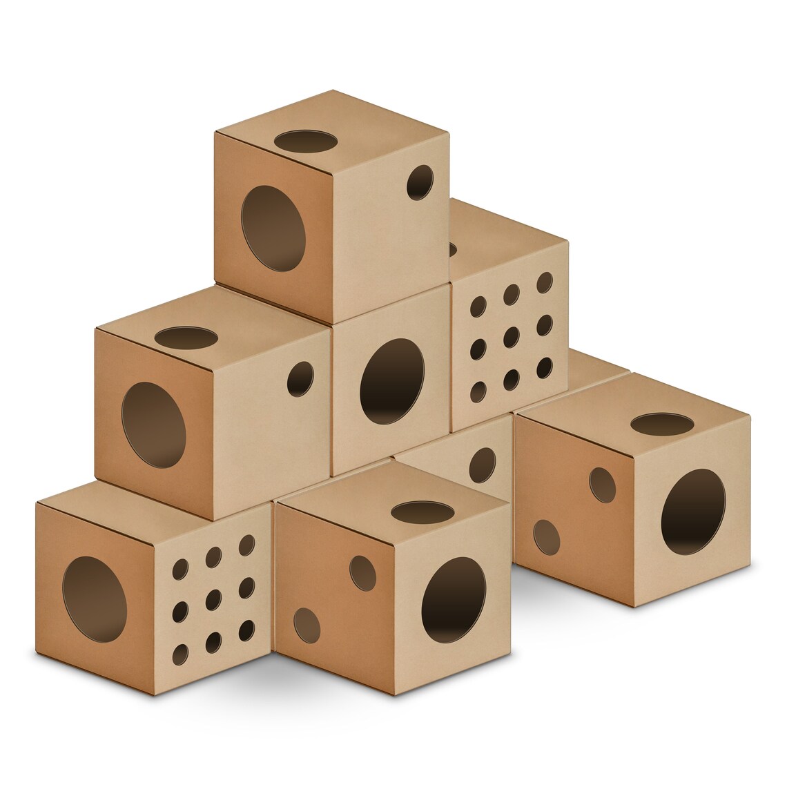 Cardboard 10 Modular Cat House / Box Playhouse Furniture Cave | Etsy