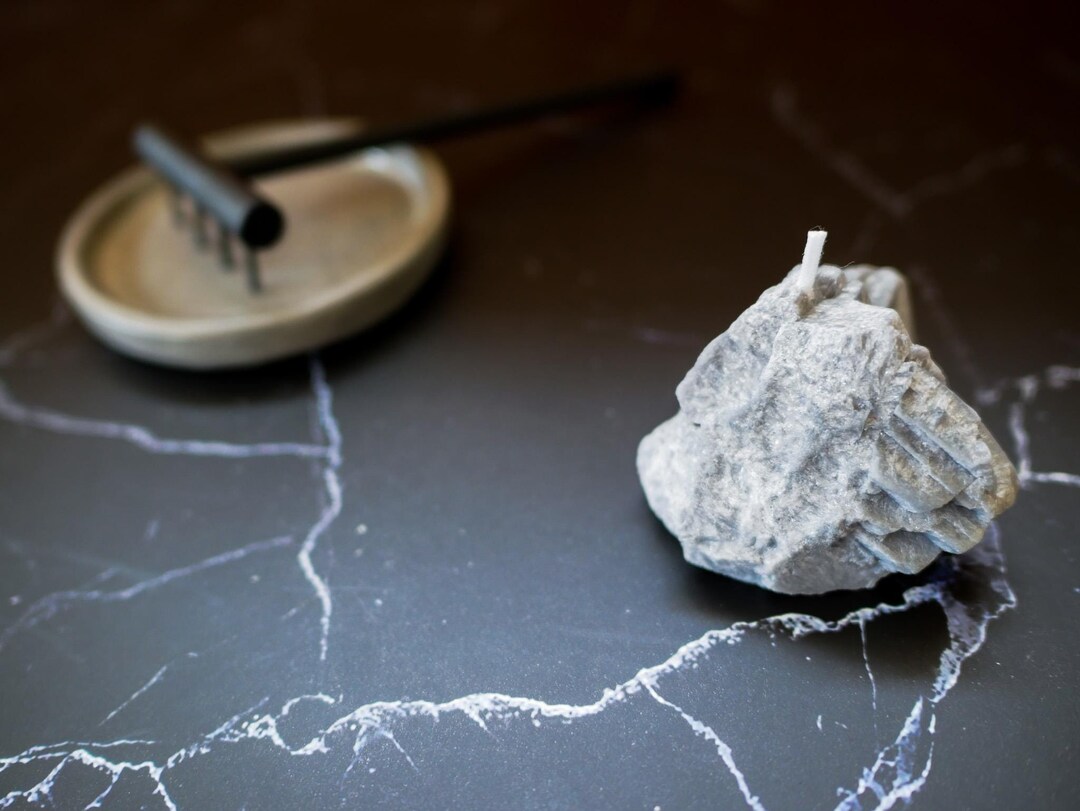 ZEN GARDEN CANDLE (grey Color) - Etsy