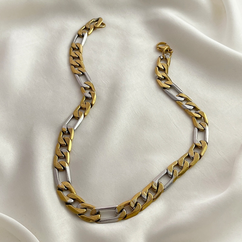 Two Tone Chain Pendants - Etsy