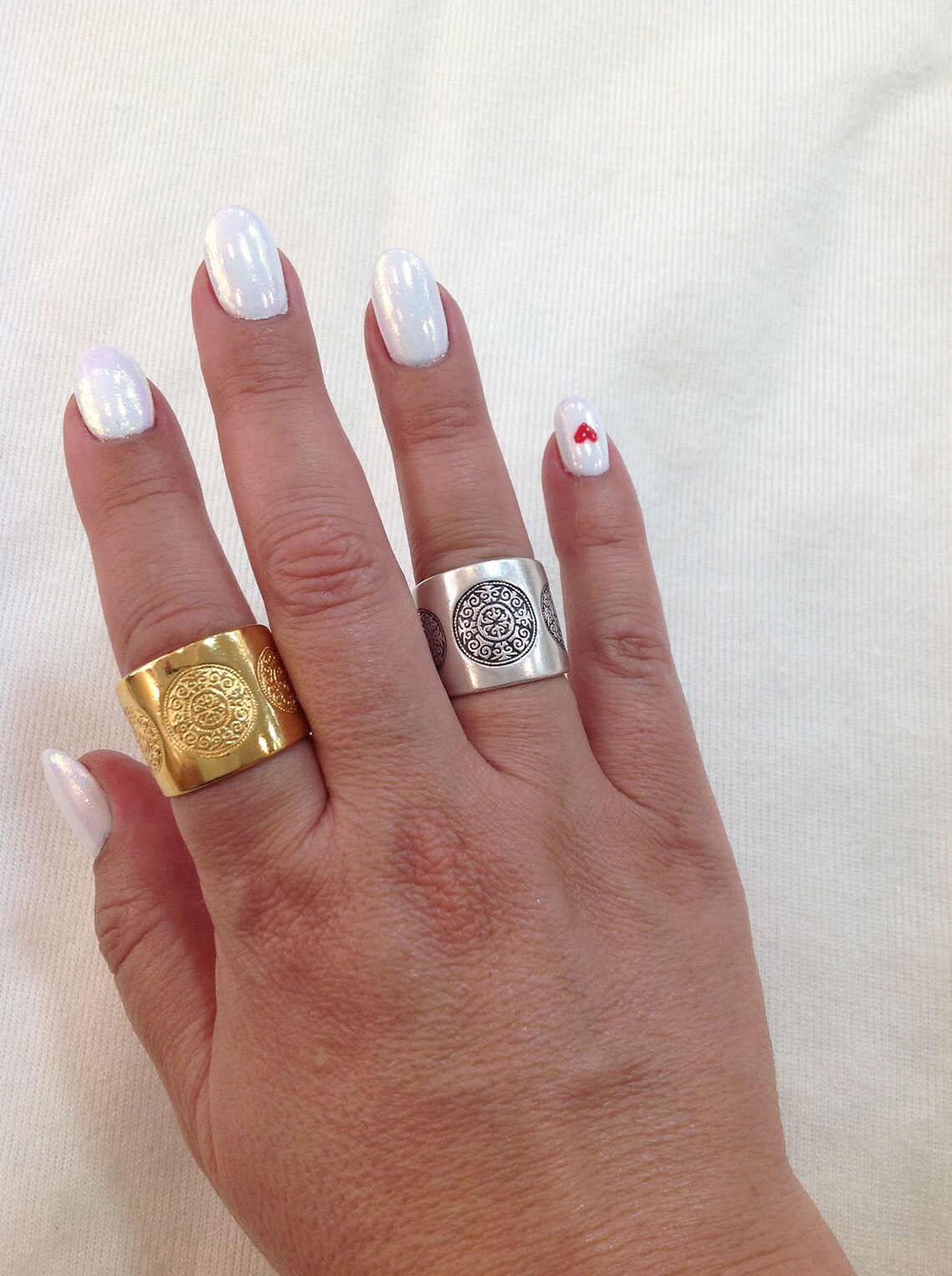 Mandala Ring Band Adjustable Ring Open Ring Ethnic Ring - Etsy