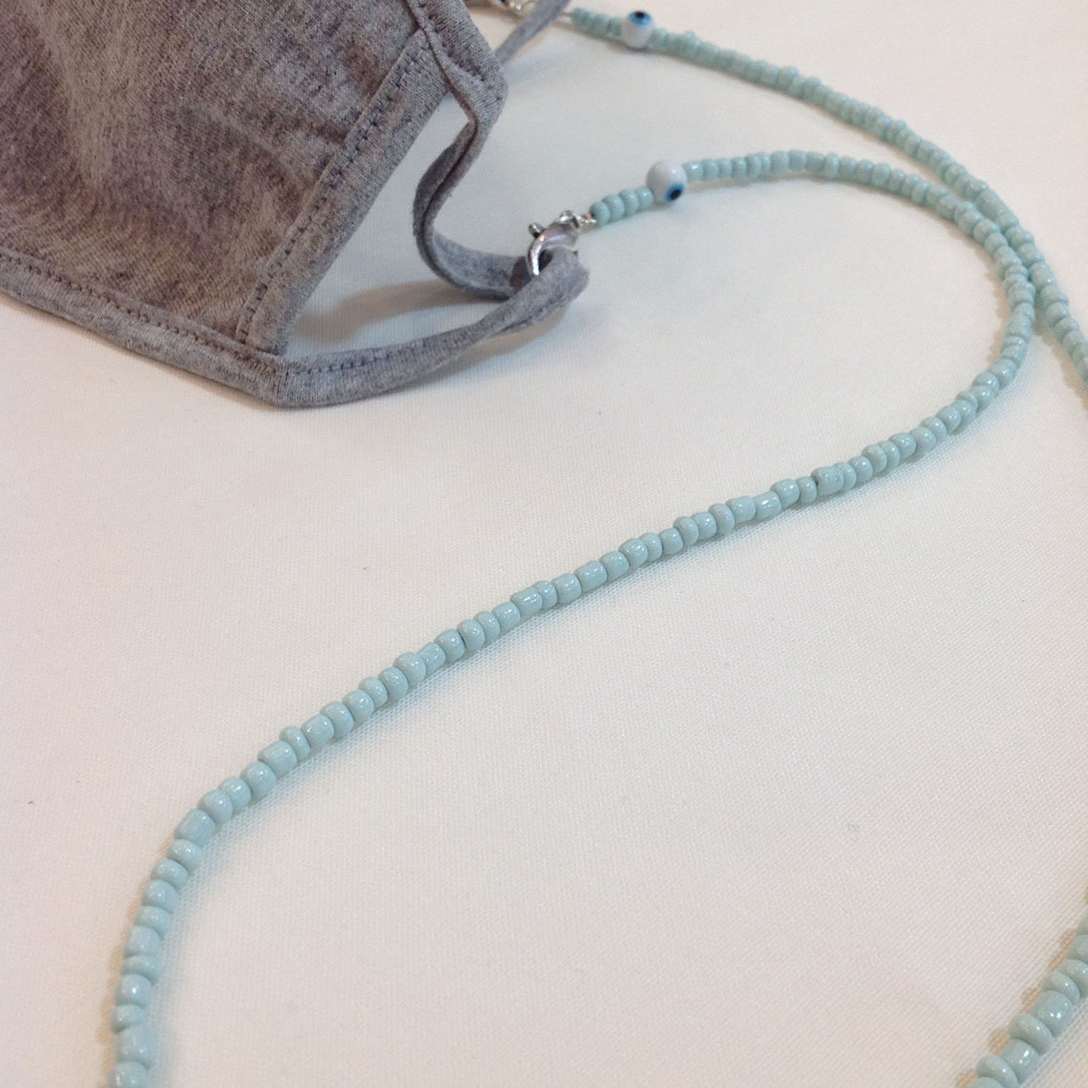 Face Mask Beaded Chain Necklace, Face Mask Holder, Face Mask Lanyards ...