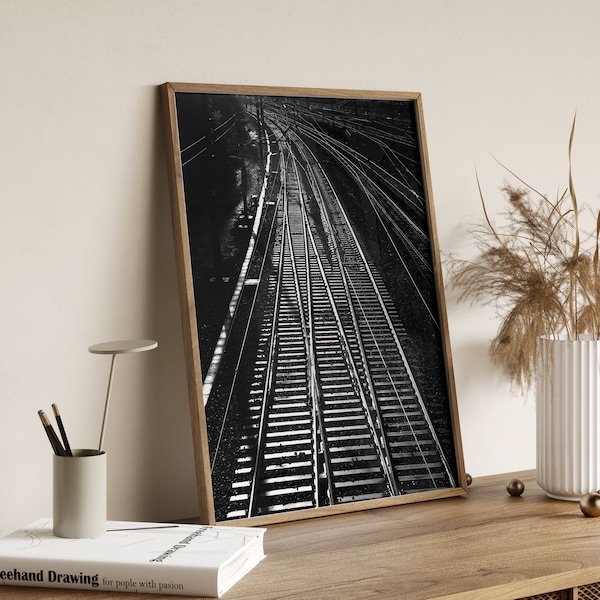 Train Tracks Poster - Etsy