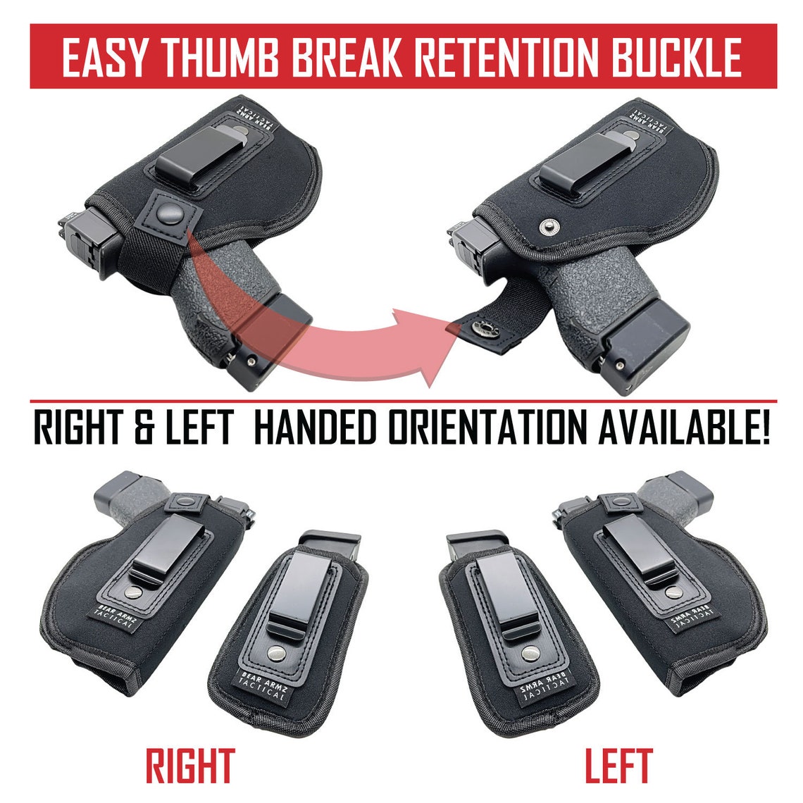 Universal IWB Holster for Concealed Carry | Inside the Waistband ...