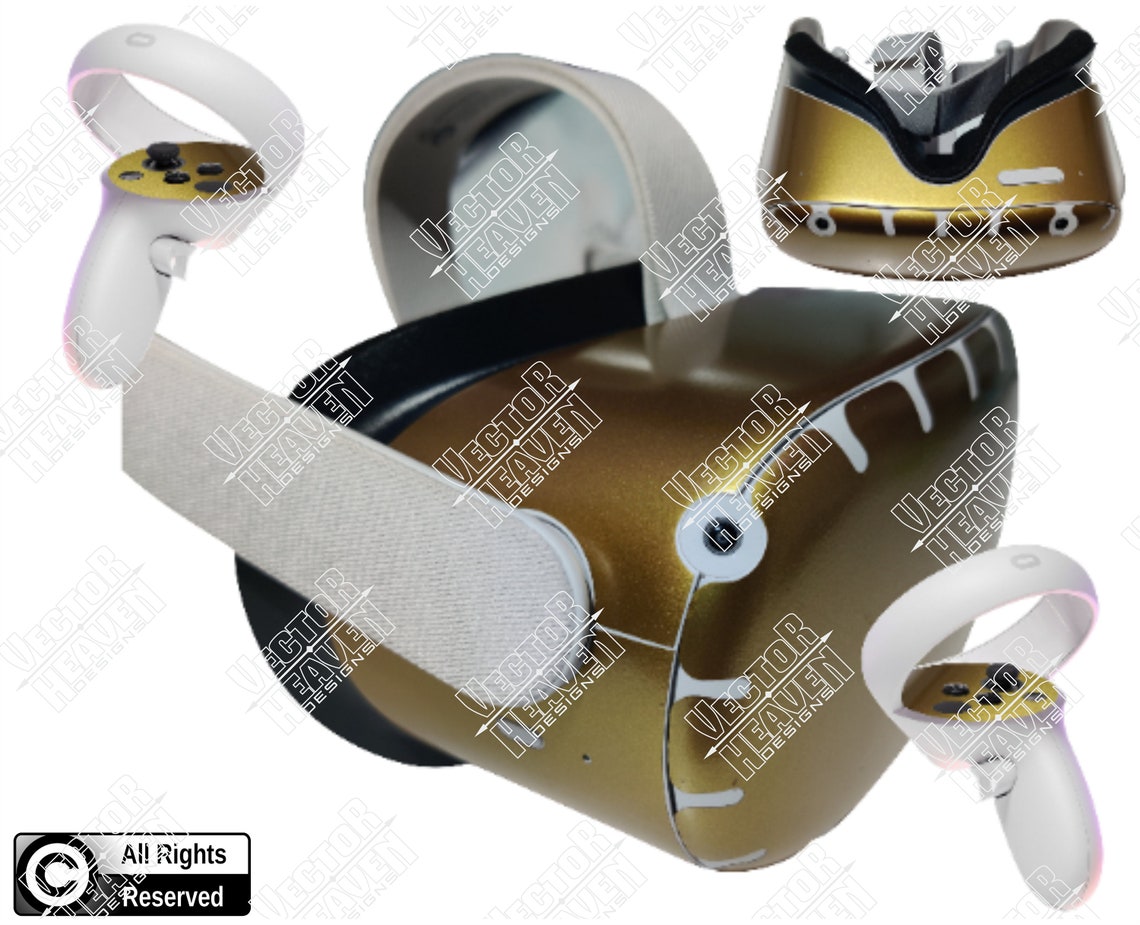 Oculus Quest 2 VR Skin Template File SVG DXF Device Decal Cut | Etsy