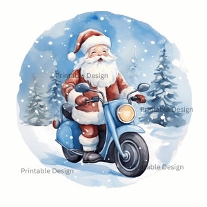 Blue Santa Clipart 10 High Quality JPG, Retro Blue Santa Claus ...