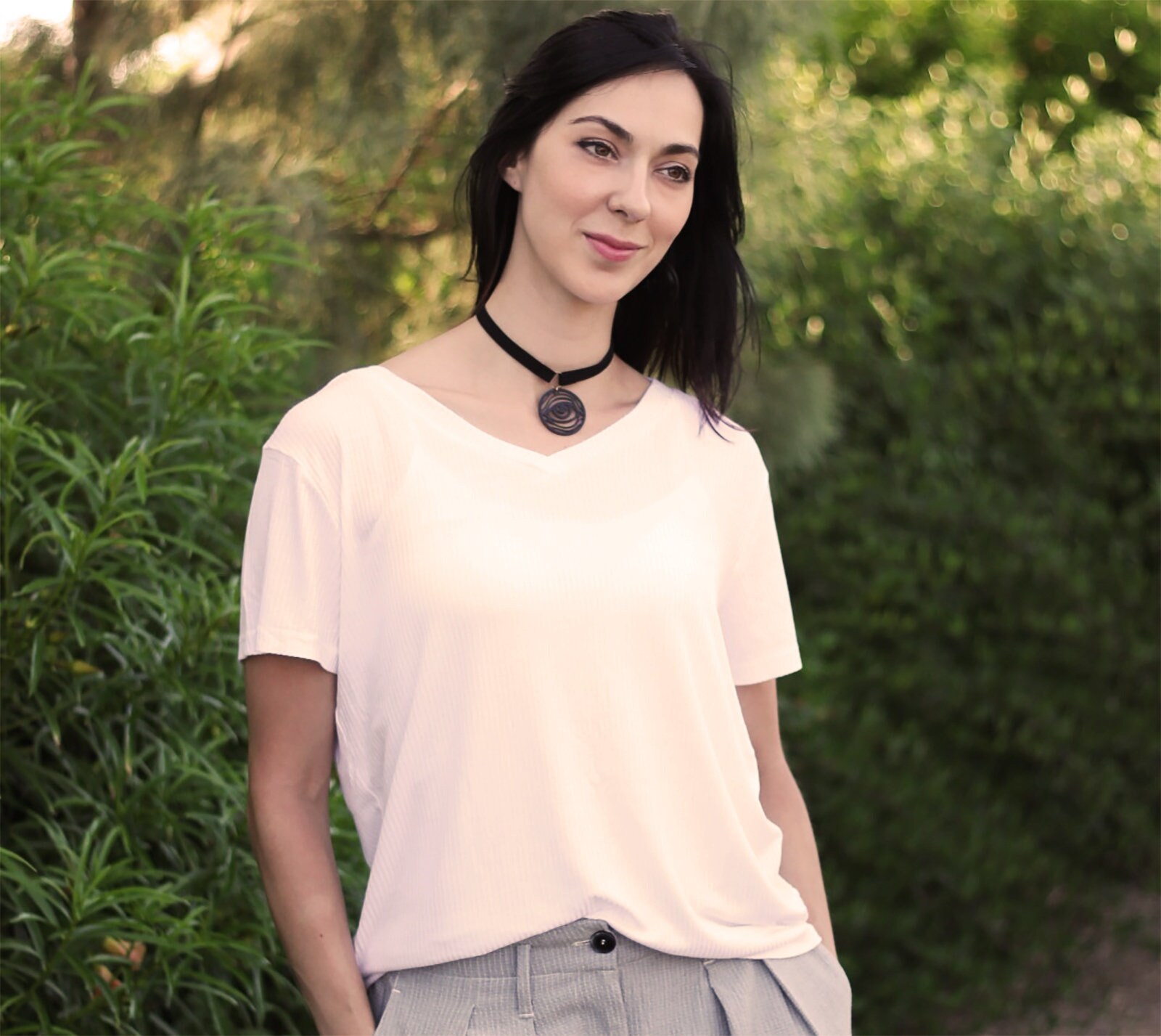 Evil Eye Collar Choker Third Eye Collar Black Gothic | Etsy