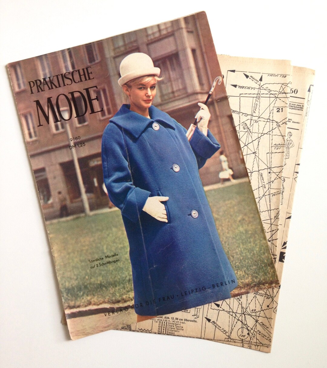 PRAKTISCHE MODE Vintage Nähzeitschrift Modezeitschrift Modeheft mit ...